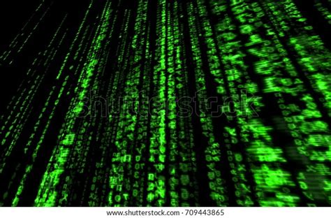 Binary Code On Black Background Background Stock Illustration 709443865 Shutterstock