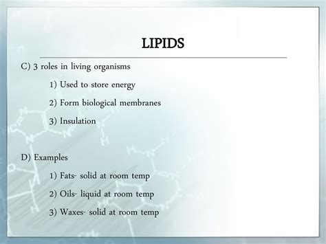 Waxes Oils And Fats Are Examples Of