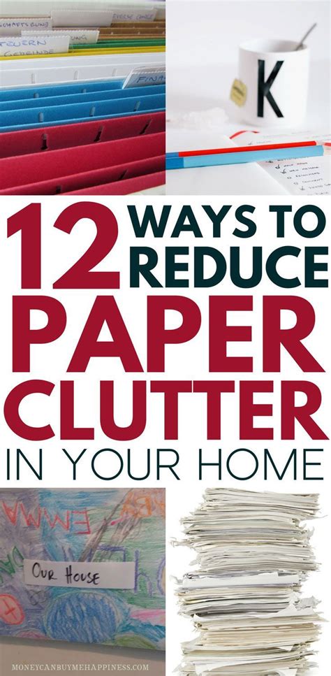 12 Ways To Reduce Paper Clutter That Really Work Babe House Lovely Home Paper Clutter