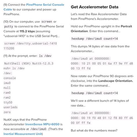 Pinephones Accelerometer Appears As Devimu0 On Apache Nuttx Rtos Lup Yuen Lee
