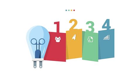 Light Bulb With Numbers Google Slide Theme And Powerpoint Template Slidedocs
