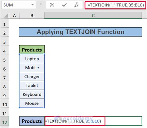 how to convert column to text with delimiter in excel exceldemy