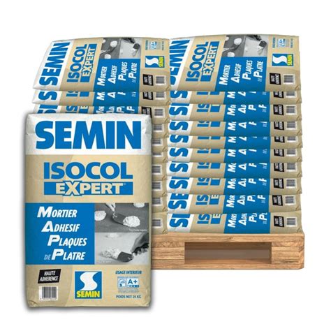 Mortier Adhésif Isocol Expert Map Palette 40 Sacs 25 Kg Semin
