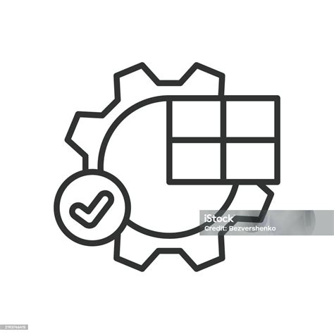 Integrated Authenticator Icon In Line Design Integrated Authenticator