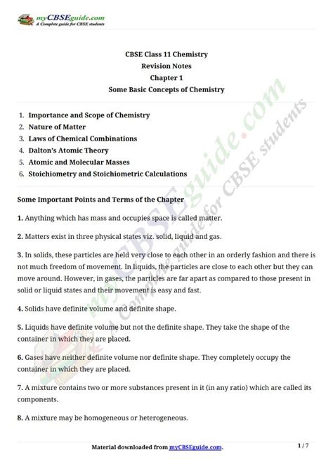 11 chemistry notes ch01 some basic concepts of chemistry computer
