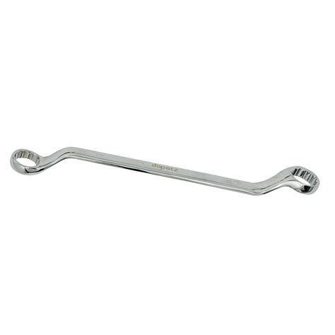 18mm 19mm Deep Offset Bi Hex Swan Neck Ring Spanner Wrench Metric Skill Diy