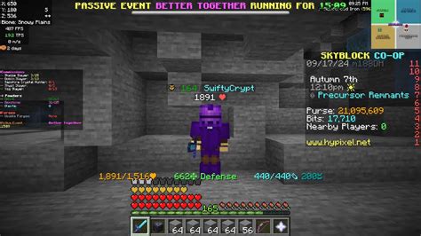 Hypixel Skyblock I Got Glossy Mineral Armor And Its Broken Youtube