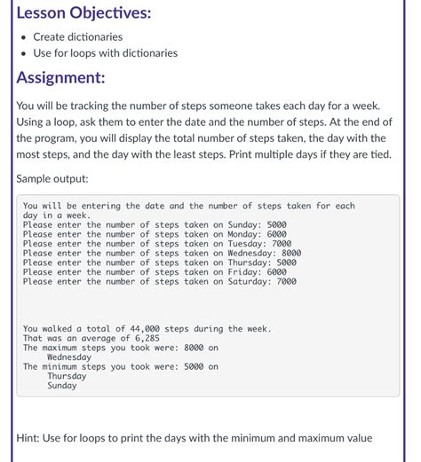 solved lesson objectives create dictionaries use for