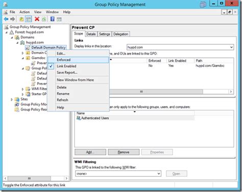 Group Policy Windows Server 2012 R2 Anonyviet