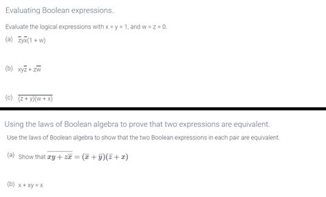 Solved Evaluating Boolean Expressions Evaluate The Logical