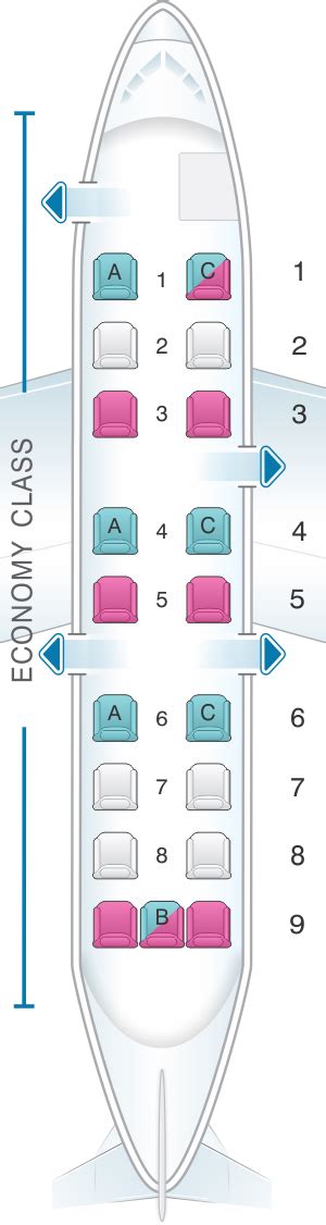 Seat Map United Airlines Beechcraft B1900