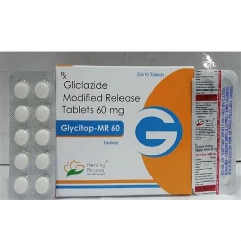 Gliclazide Modified Release Tablet 60 Mg Packaging Size 20x10 At