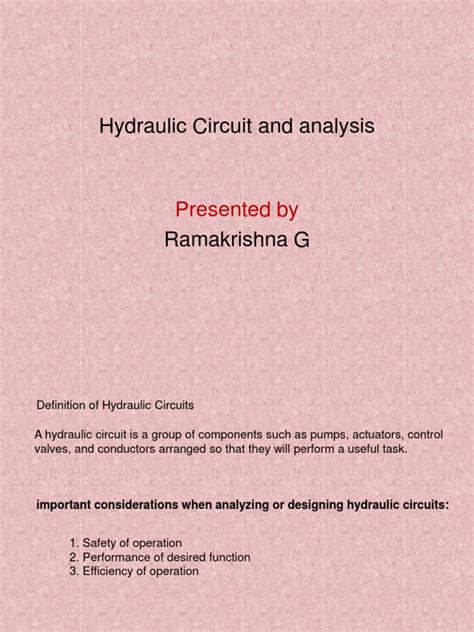 Partial Delivery Lecture Hydraulic Circuits Download Free Pdf