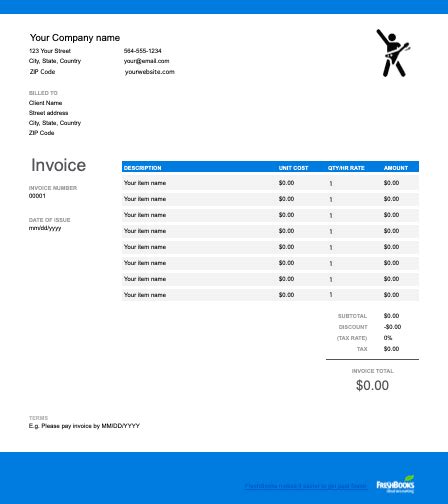 Band Invoice Template Invoice Template