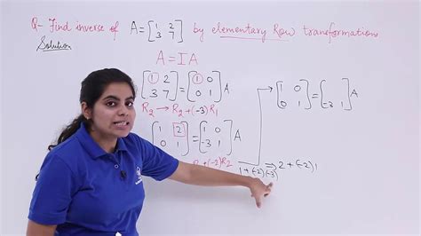 Class 12th Elementary Transformation Problem 1 Matrices Tutorials