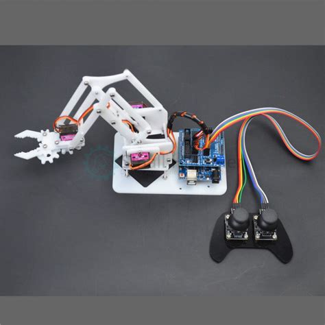 4dof manipulator arduino robotic arm ps2 remote control mg90s servo sinoning electronics diy