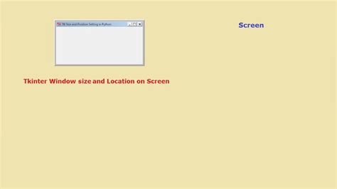 Set Tkinter Window Position And Size Or Center Screen Tkinter In Python Skotechlearn Tips