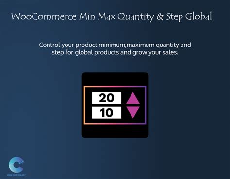 how to control woocommerce min max quantity and step for global products