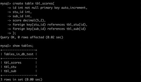 mysql如何创建三张关系表 开发技术 亿速云