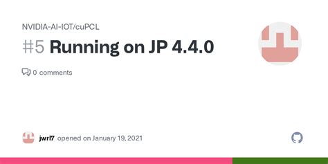 running on jp 4 4 0 · issue 5 · nvidia ai iot cupcl · github