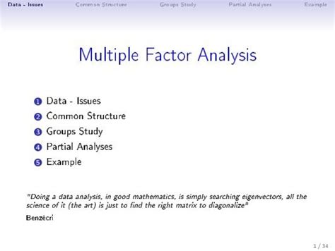 multiple factor analysis factominer free