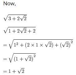 Value Of Root 3 2 Root 2 EduRev Class 9 Question
