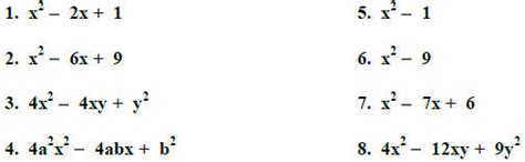 Perfect Square Trinomials Difference Of Squares And The Quadratic Formula