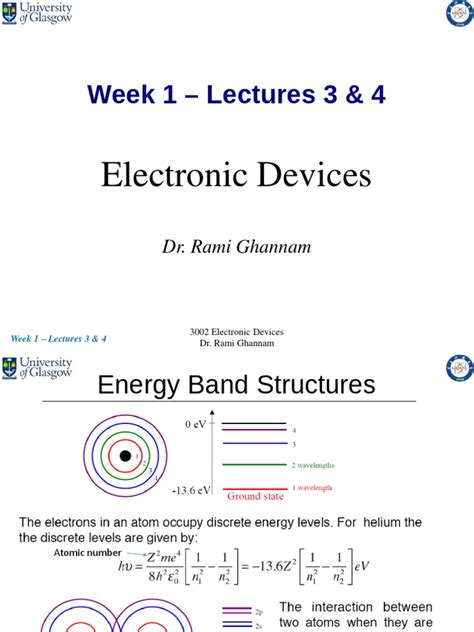 Electronic And Device Lecture Notes Pdf Semiconductors Solid
