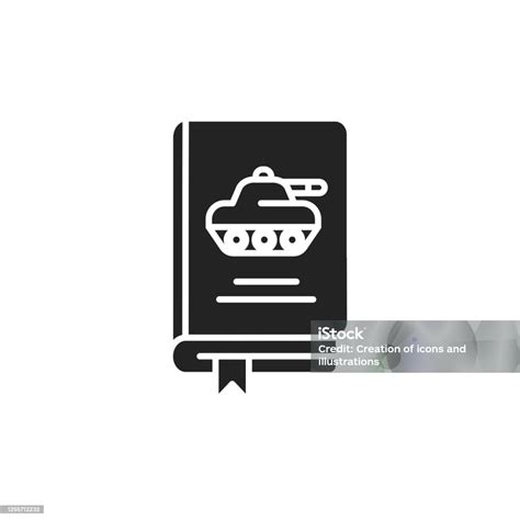 군사 책 블랙 글리프 아이콘 군대 고도로 조직 된 힘 전쟁과 군인에 대한 기본 지식 웹 페이지 모바일 앱 프로모션용 픽토그램