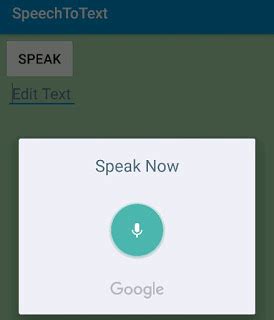 Speech Recognition Speech To Text In Sketchware
