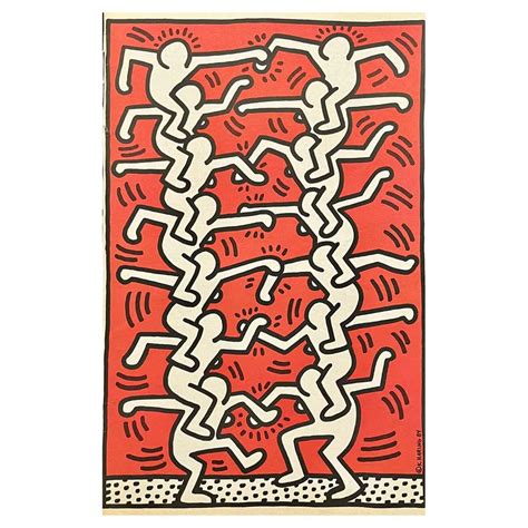 1999 Keith Haring The Guggenheim Museum Original Vintage Poster For