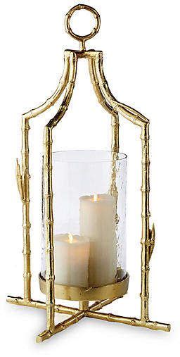 Baldwin Tall Lantern Gold Glass Lantern Large Lanterns Lanterns