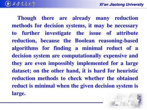 Ppt Title Attribute Reduction In Decision Systems Based On Relation