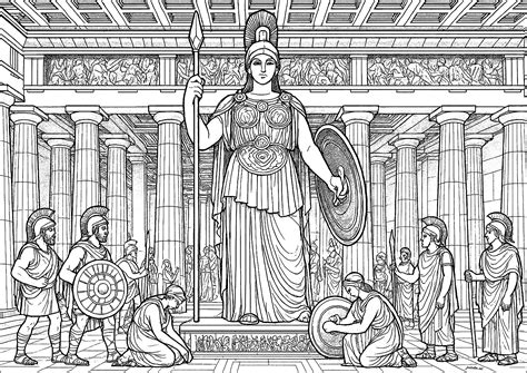 Desenho De Atena Partenos
