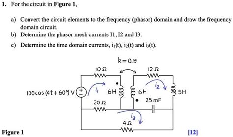 1 For The Circuit In Figure 1 A Convert The Circuit Elements To The