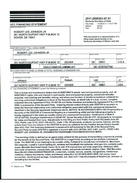 Kentucky Ucc1 Filed 001 Pdf