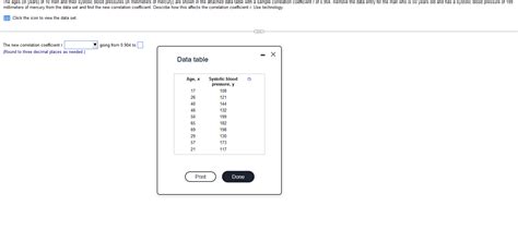 Solved Millimeters Of Mercury From The Data Set And Find The