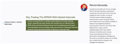 Patrick Munnelly On Linkedin Ixinvestorshow Sp500 Futures Trading Tickmill