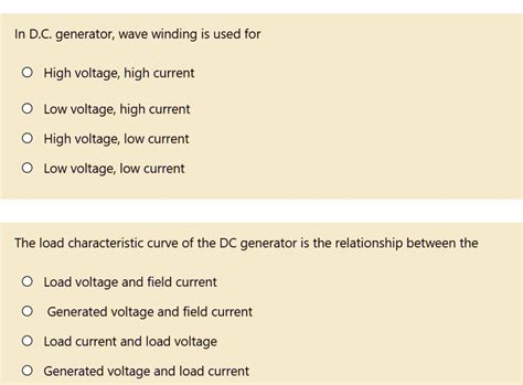 Solved In Dc Generator Wave Winding Is Used For High Voltage High