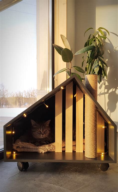 Дом для кожи в стиле barn | Cat house diy, Dog houses, Pet furniture