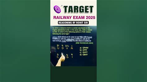 🔥coding Decoding Reasoning By Rohit Sir Shorts Ssc Rrbntpc