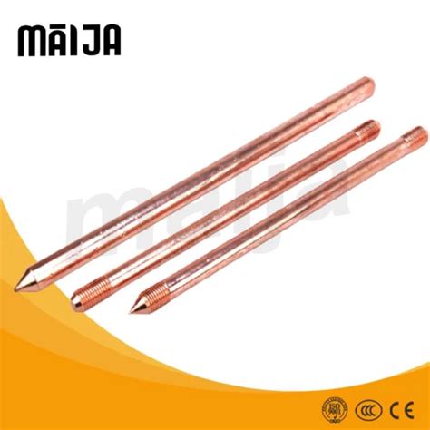58 Solid Copper Bonded Earth Rod Price Copperweld Clad Steel Ground