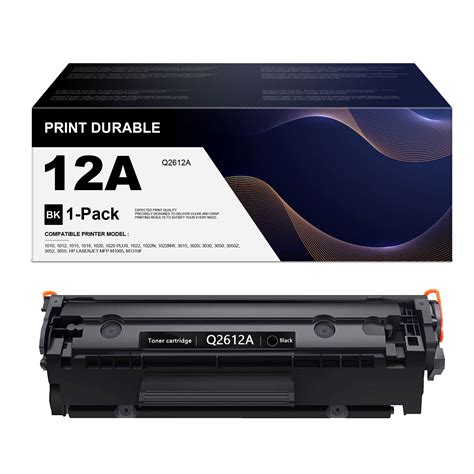 12a Q2612a Toner Cartridge Black Compatible 1 Pack 12a Q2612a Toner