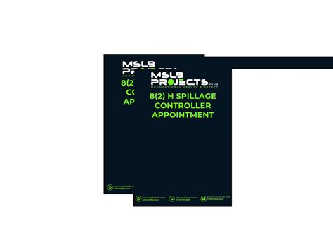 8 2 H Spillage Controller Appointment Mslb Projects