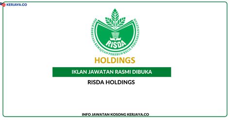 Jawatan Kosong Terkini Risda Holdings Sdn Bhd ~ Kekosongan Jawatan