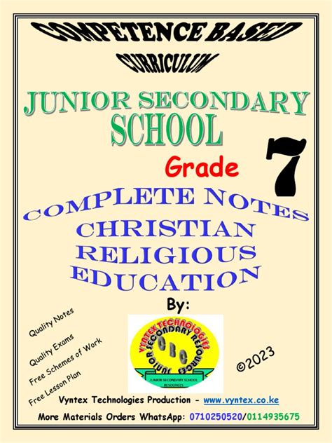 Cre Complete Notes Grade 7 Pdf Paul The Apostle Moses