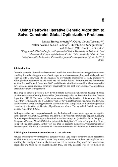 pdf using retroviral iterative genetic algorithm to solve constraint