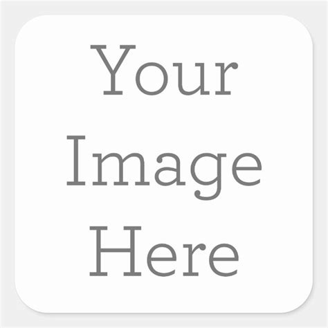 Create Your Own Square Sticker Zazzle