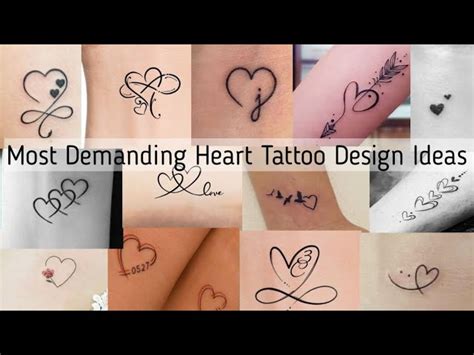 Girly Heart Tattoo Designs