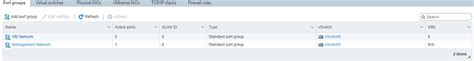 Vmware Esxi 7 2 Nics Network Config 1 For Vm Provisioning 1 For Management R Vmware